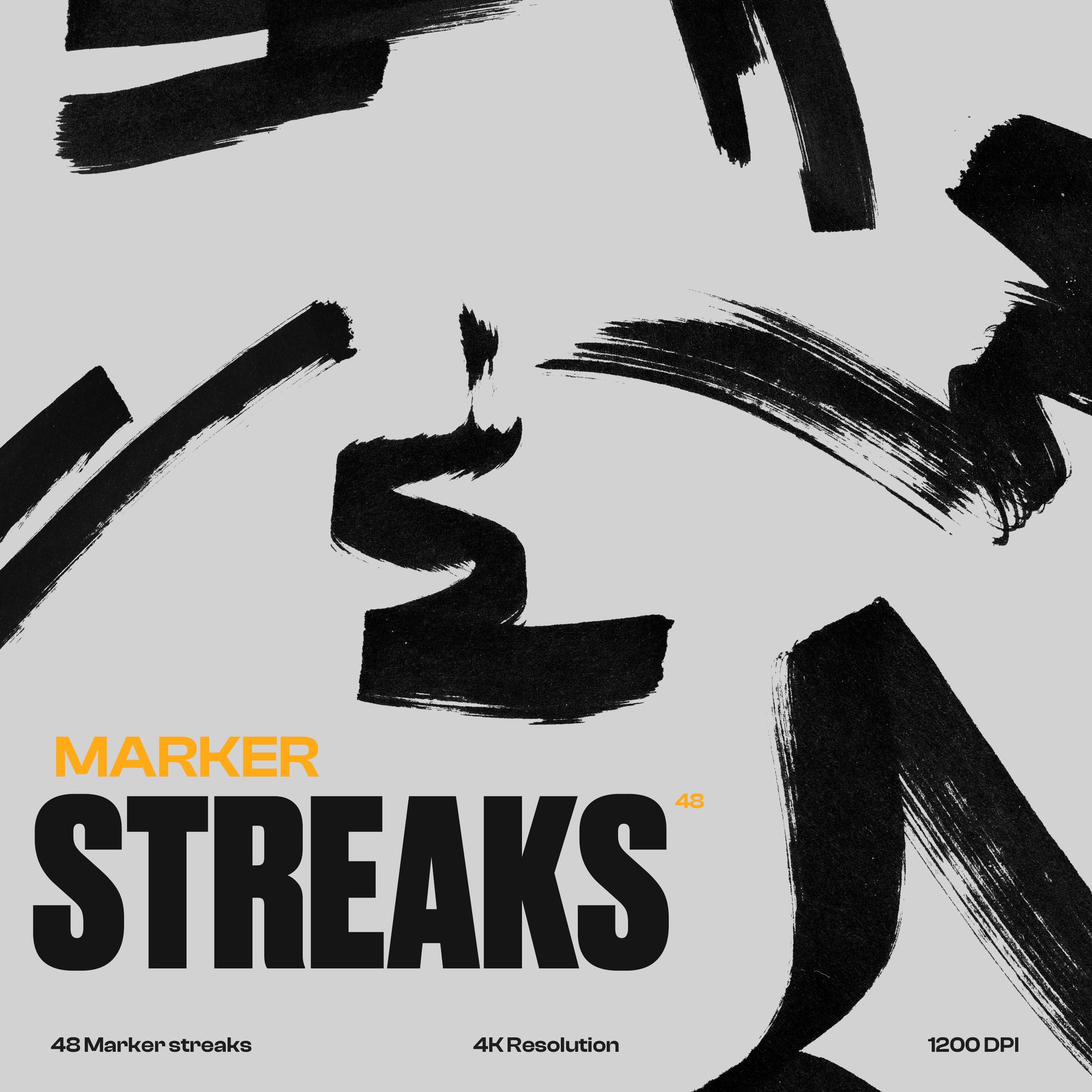 Marker Streaks | Marker Scribbles, 4K Resolution